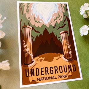 Underground National Park - Undertale Mini Art Print - Etsy