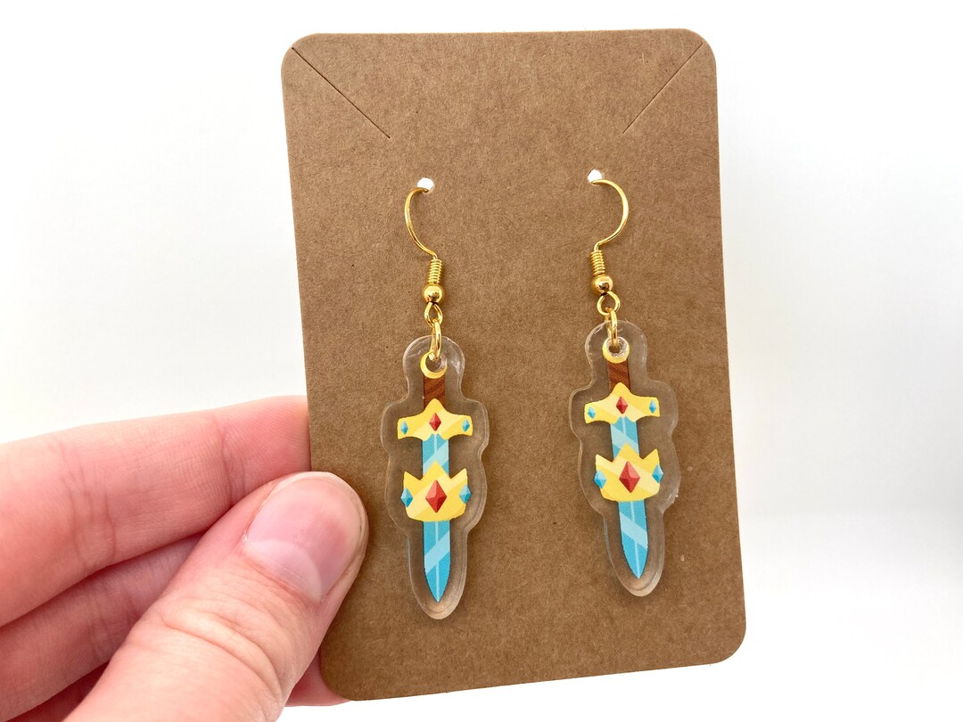 Technoblade Sword Acrylic Earrings | Dream SMP - Etsy