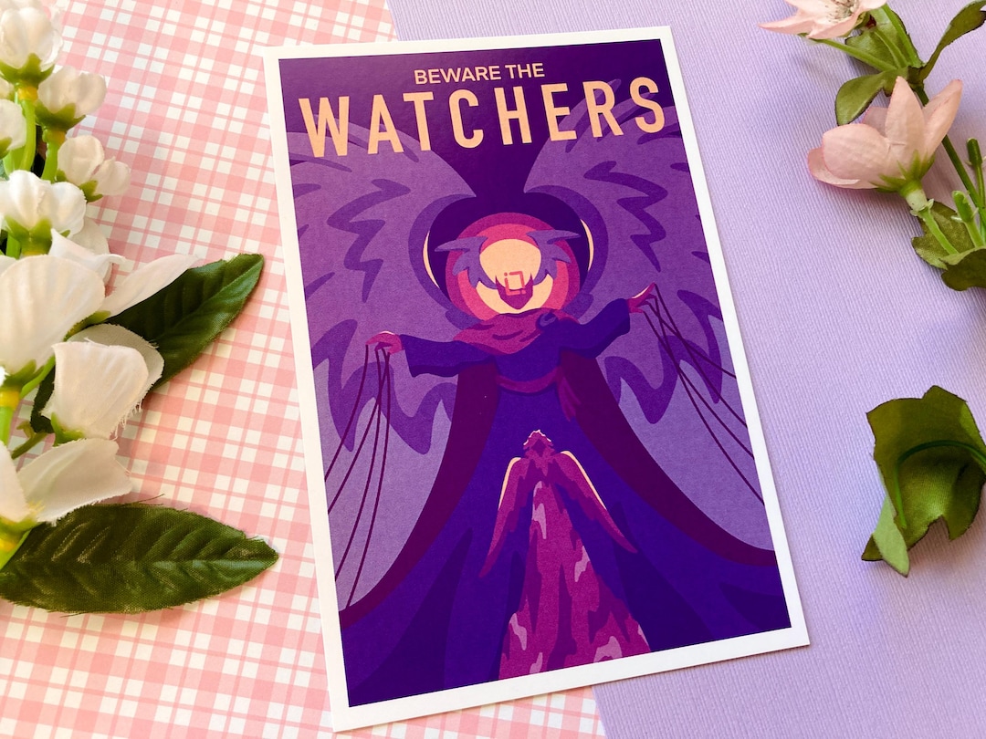 Beware the Watchers - Hermitcraft / Life Series Mini Art Print - Etsy