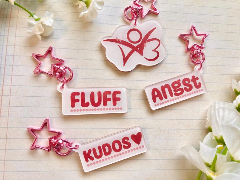 Ao3 Fanfiction Tags Acrylic Keychains | Archive of Our Own - Etsy