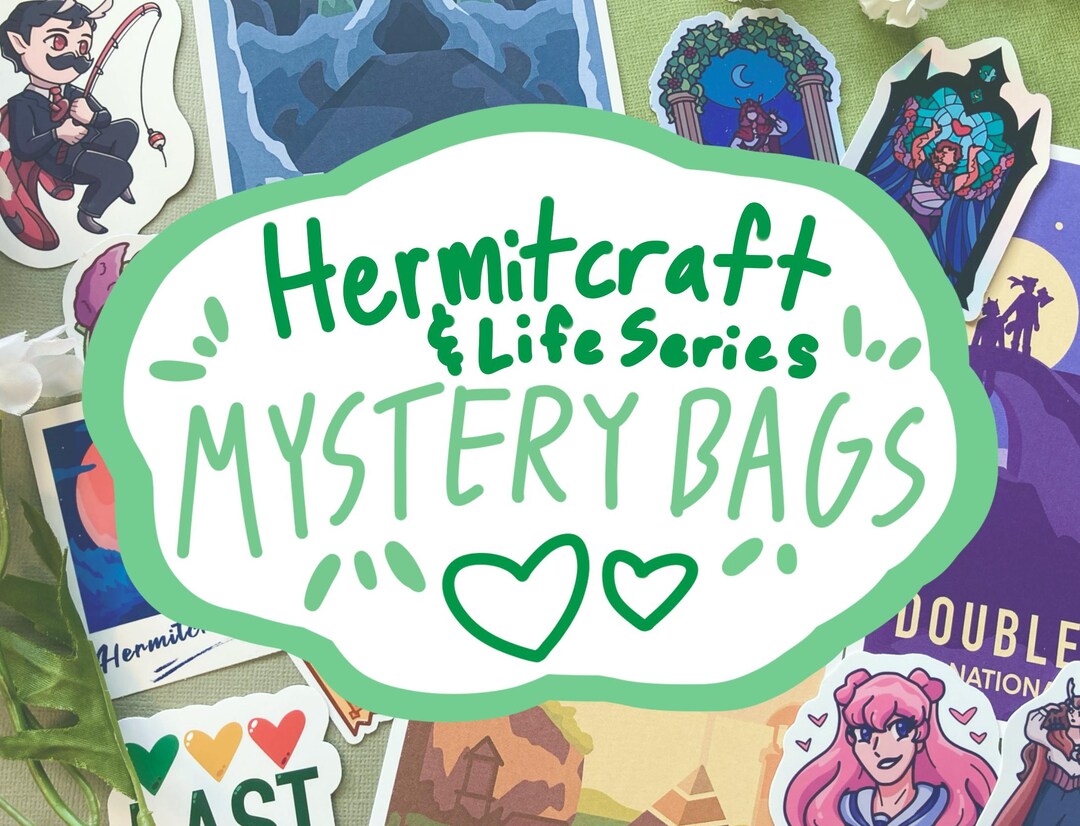 Hermitcraft / Life Series Mystery Art Grab Bags | Stickers & Prints - Etsy
