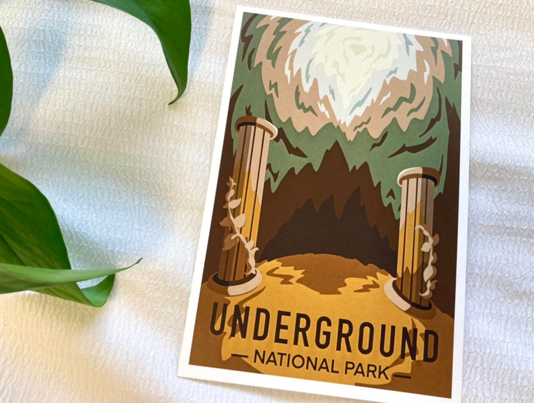 Underground National Park Undertale Mini Art Print - Etsy