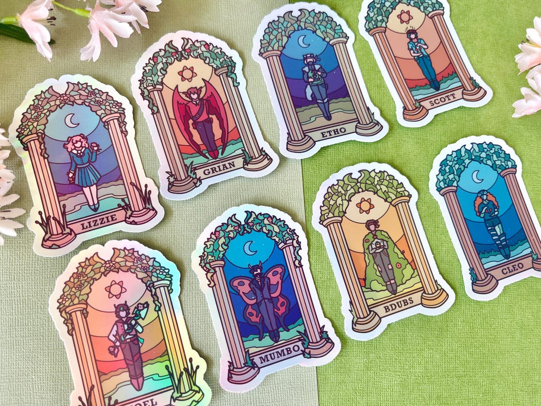 Pt 2 Life Series Characters Holographic Vinyl Stickers | Grain, Mumbo ...