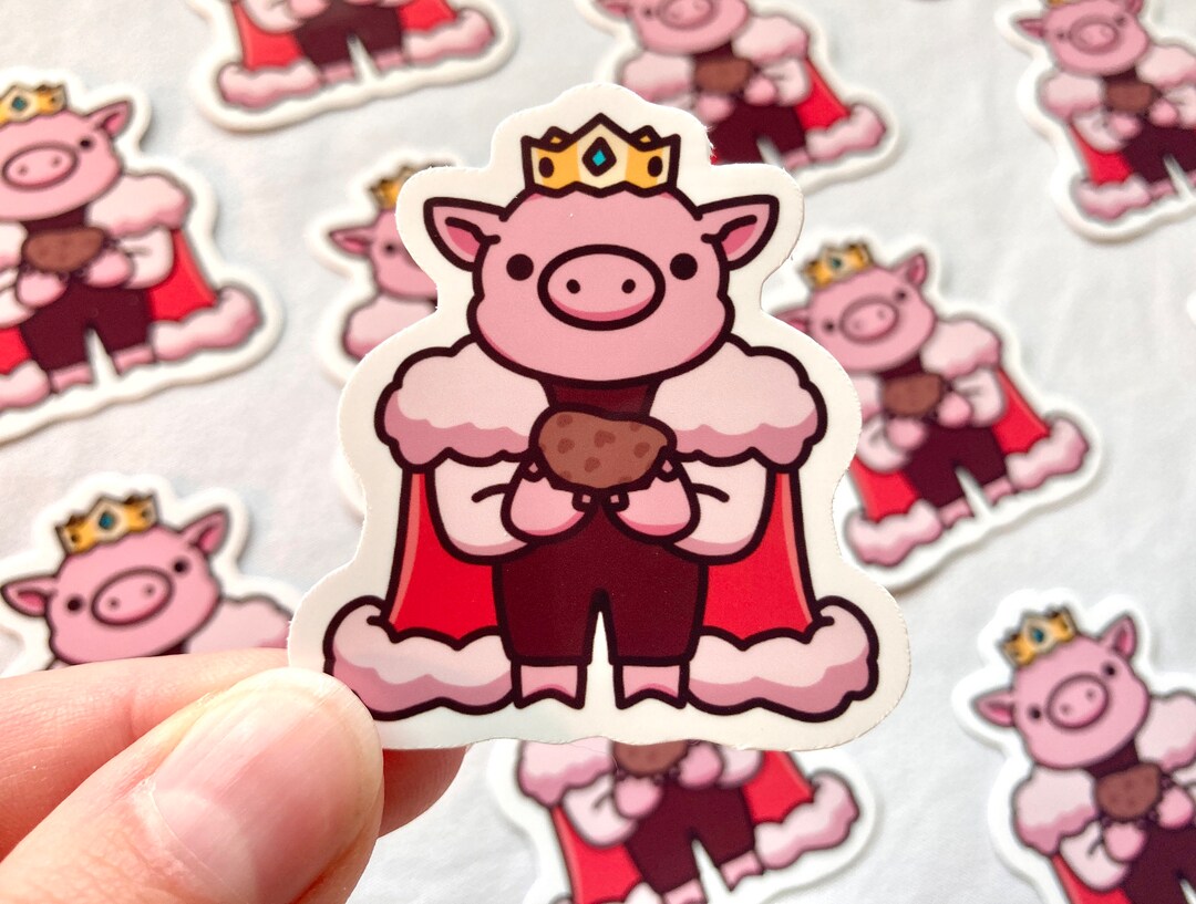 Potato Chibi Technoblade Glossy Vinyl Stickers Dream SMP / DSMP - Etsy