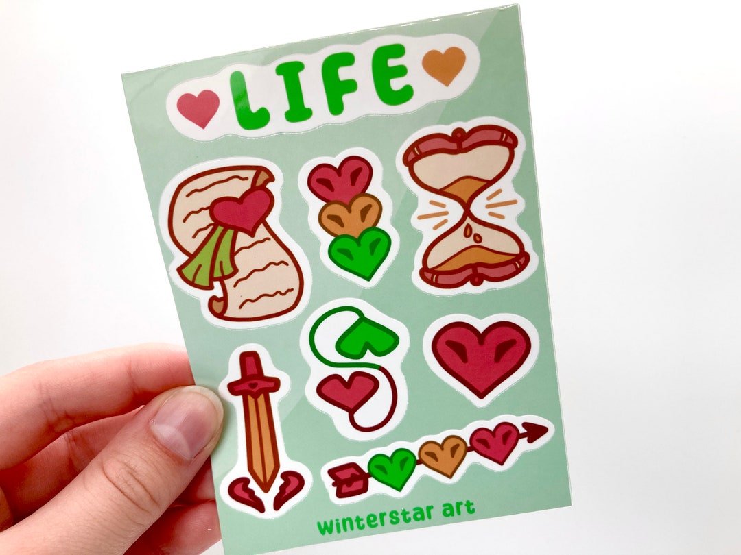 Life Series Hearts Sticker Sheet life / Traffic MCYT Series - Etsy