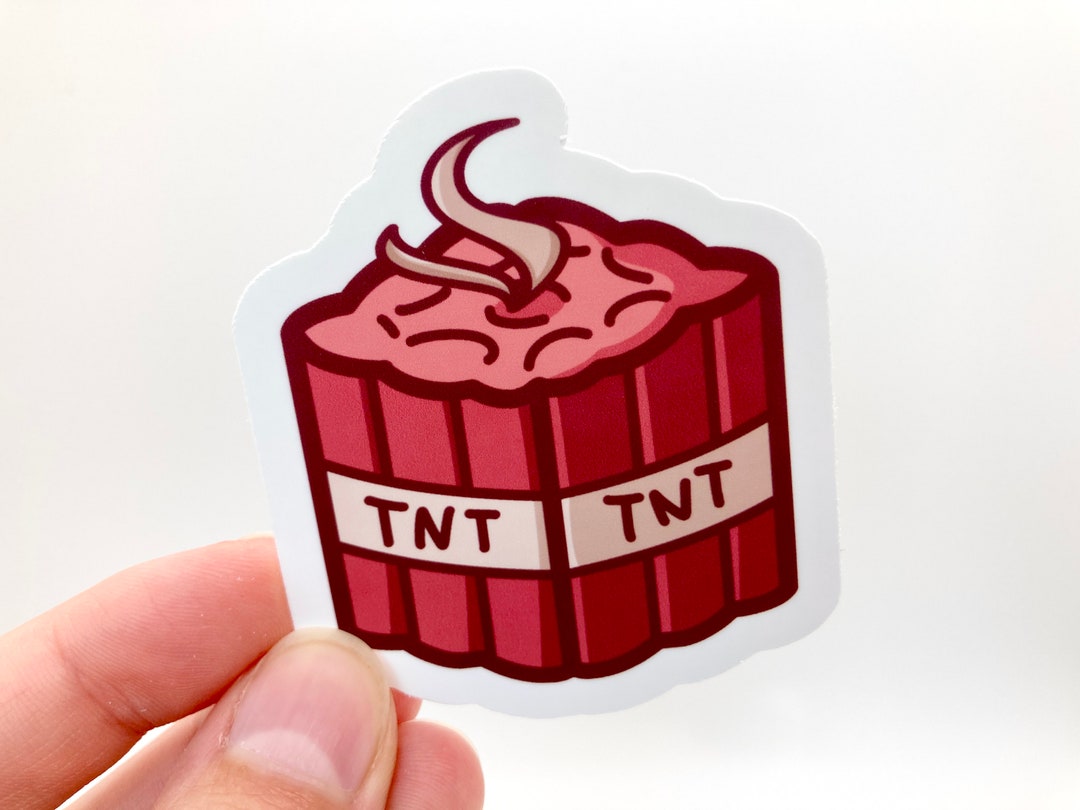 Tnt Block Video Game Vinyl Sticker - Etsy