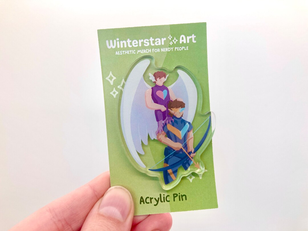 Grian and Scar / Hotguy and Cuteguy Acrylic Pins Desert Duo ...