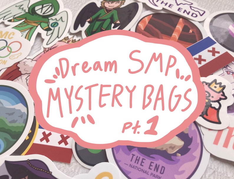 Dream SMP Mystery Art Grab Bags PART 1: Stickers & Prints - Etsy