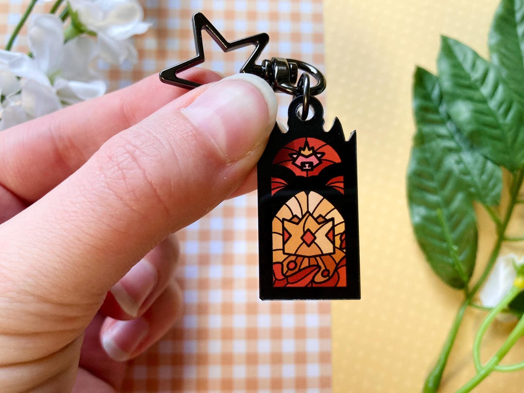 Technoblade Stained Glass Mini Acrylic Keychains / Charms - Etsy