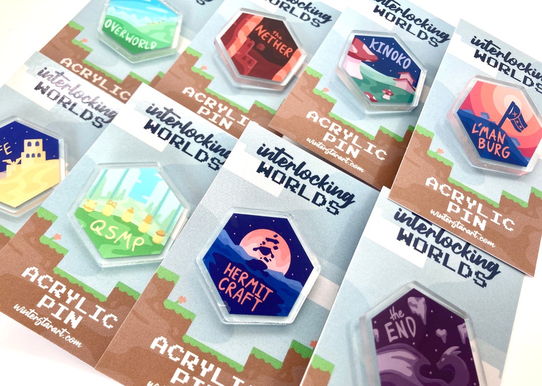 MCYT Acrylic Pins dream SMP QSMP Hermitcraft Life Series - Etsy UK