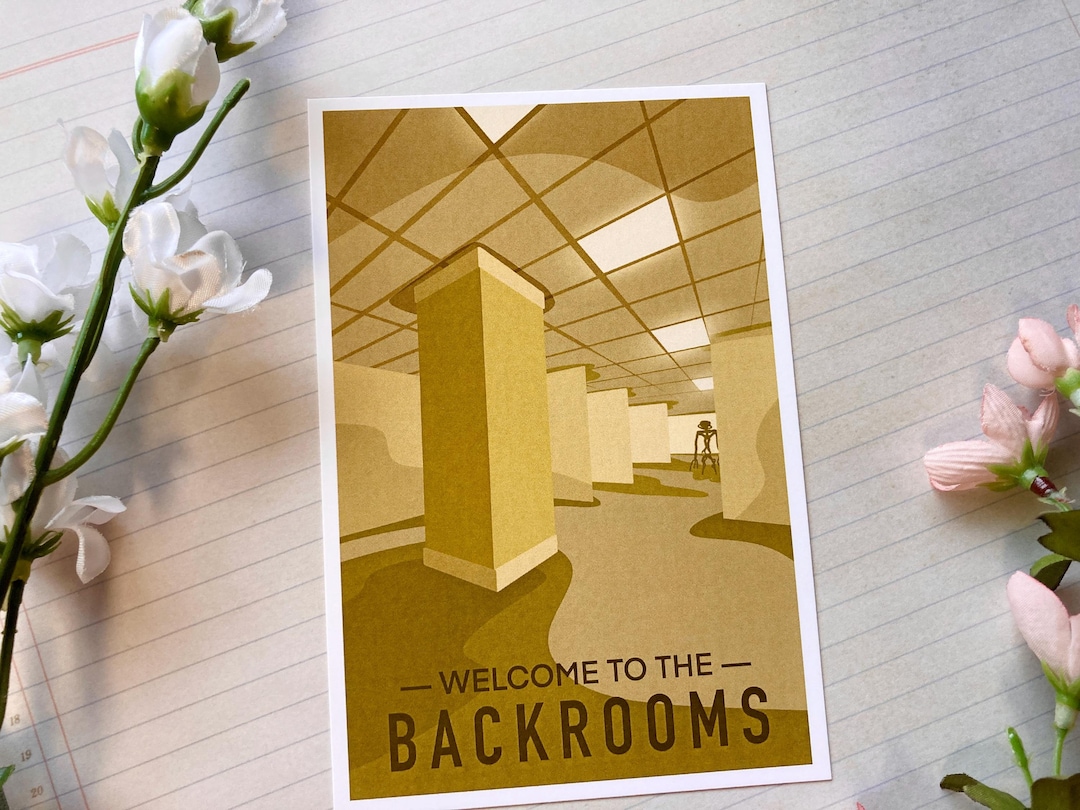 Backrooms Horror Game Mini Art Print Poster - Etsy