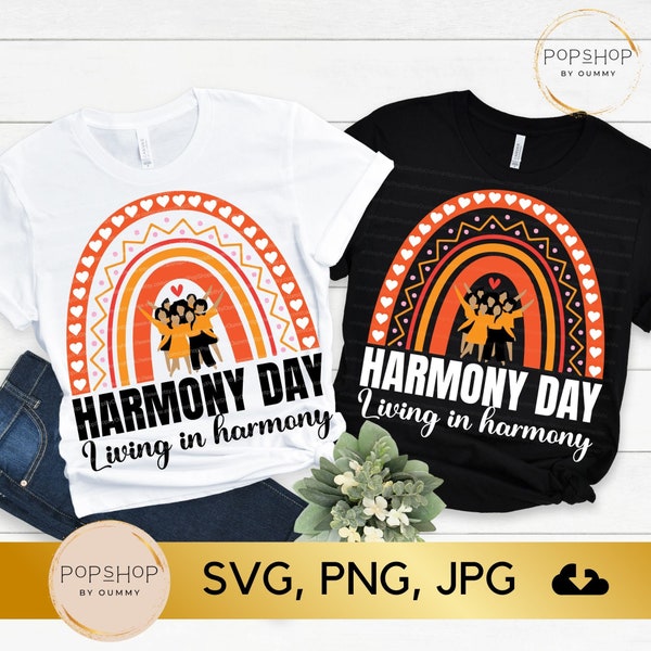 Harmony Day Rainbow Svg - Etsy