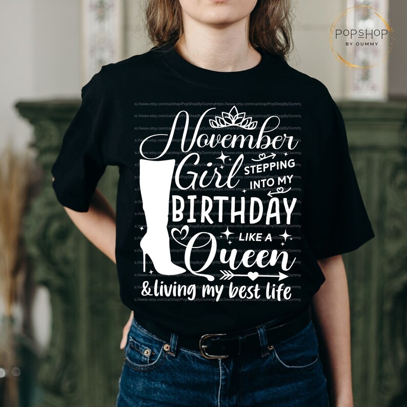 November Birthday Queen SVG, PNG, JPG (digital Download) - Etsy
