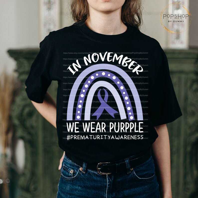 In November We Wear Purple SVG Prematurity Awareness Svg - Etsy