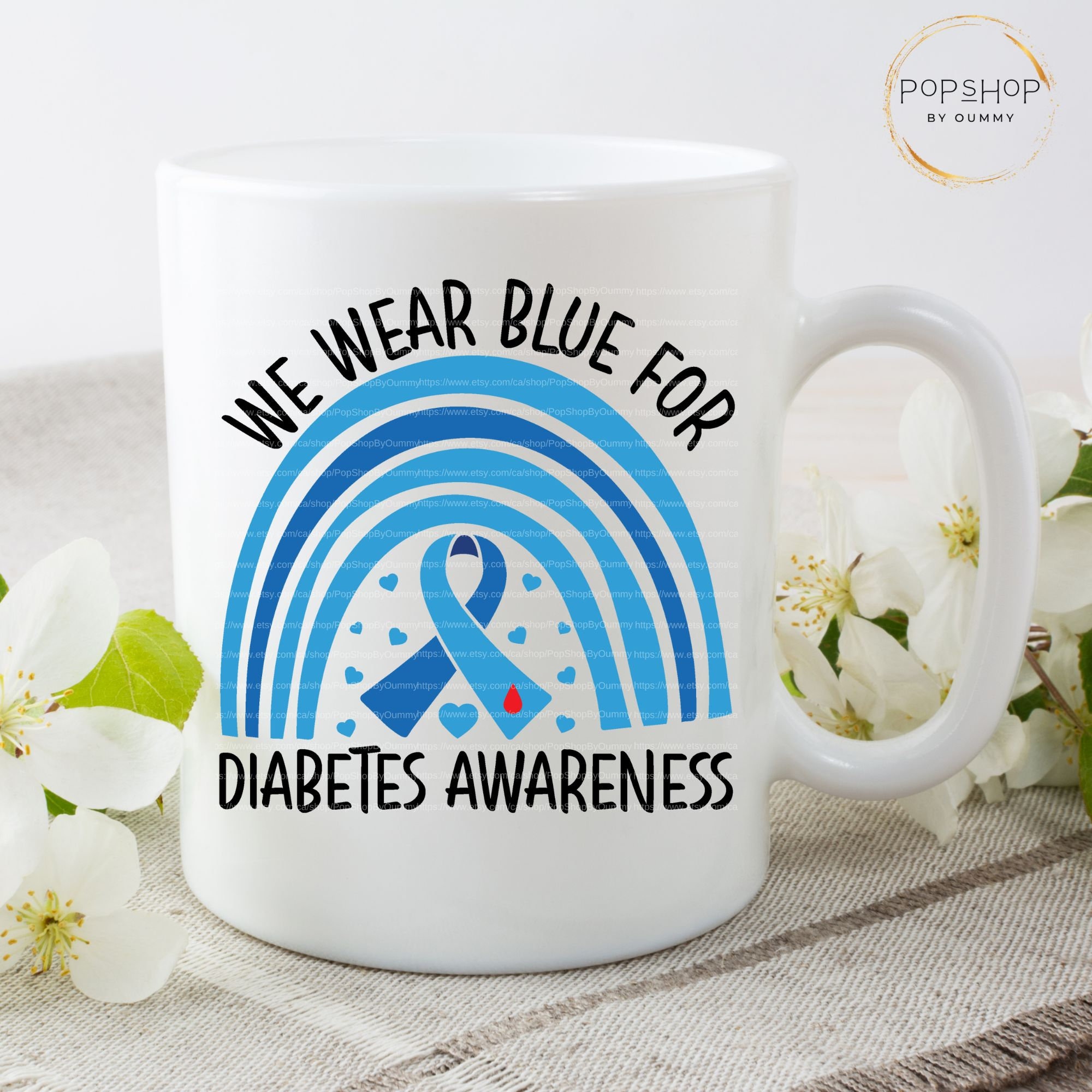 We Wear Blue for Diabetes Awareness SVG Rainbow Svg Diabetic - Etsy