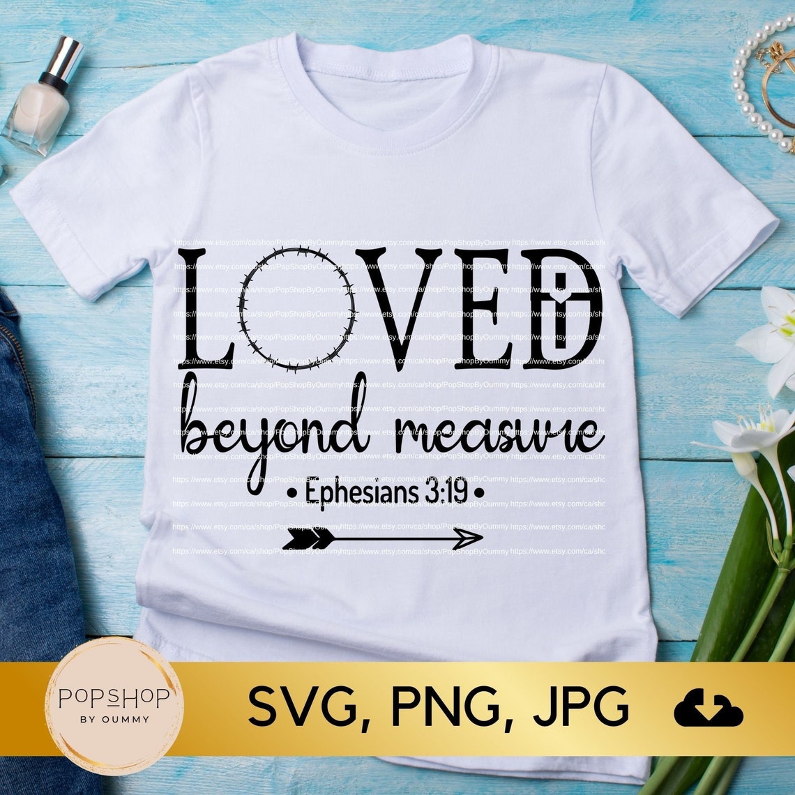 Loved Beyond Measure Cricut SVG File Christian Quote Svg - Etsy
