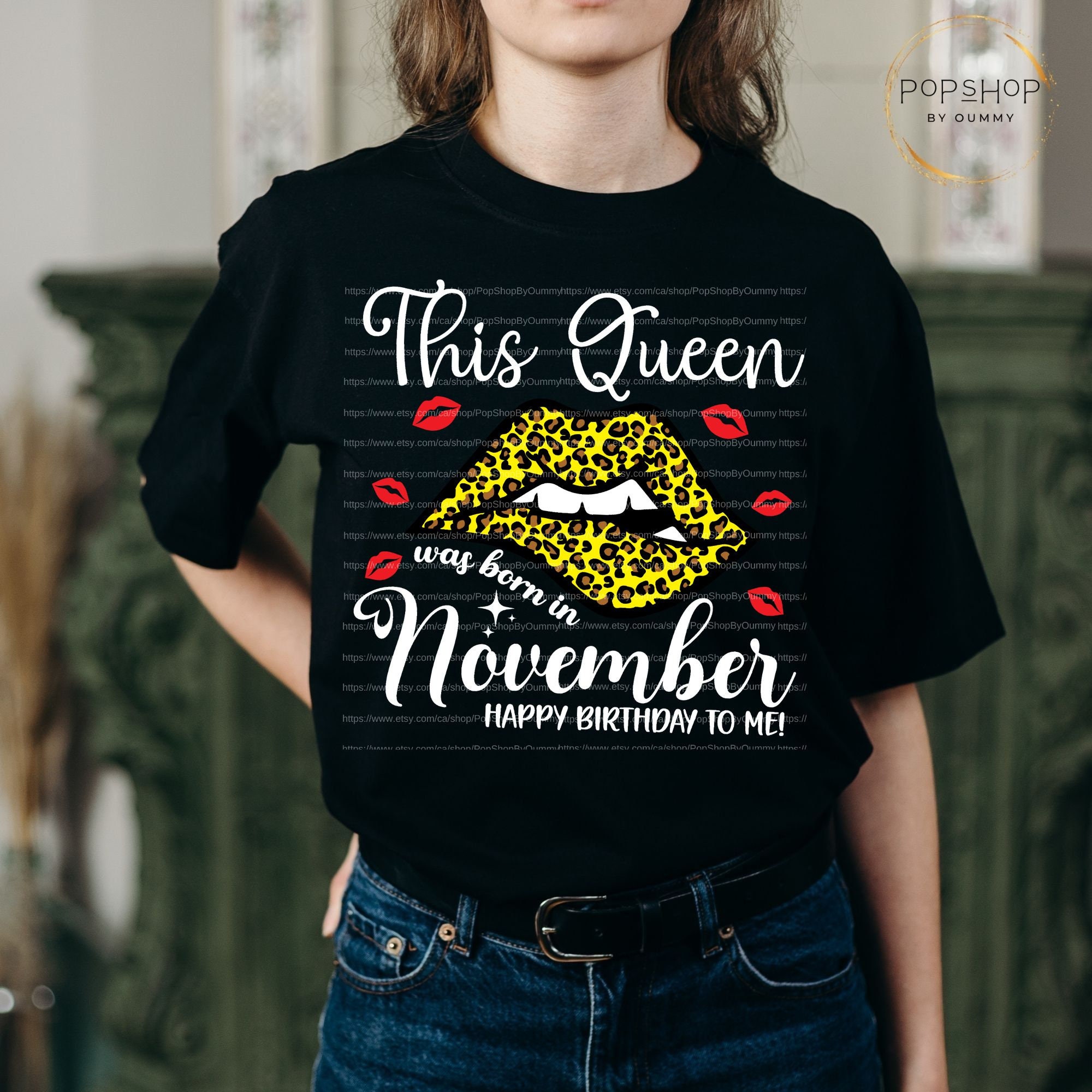 This Queen Was Born in November SVG Happy Birthday to Me Svg - Etsy