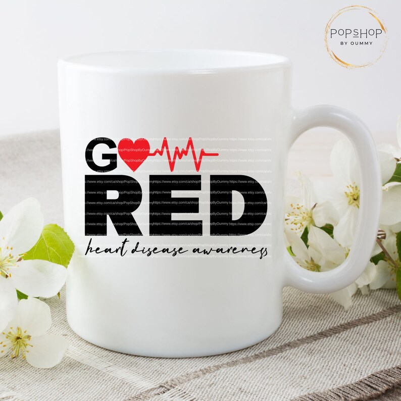 Go Red for Heart Health SVG, PNG, JPG (digital Download) - Etsy