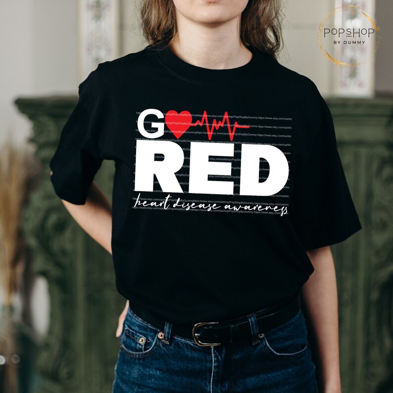 Go Red for Heart Health SVG, PNG, JPG (digital Download) - Etsy