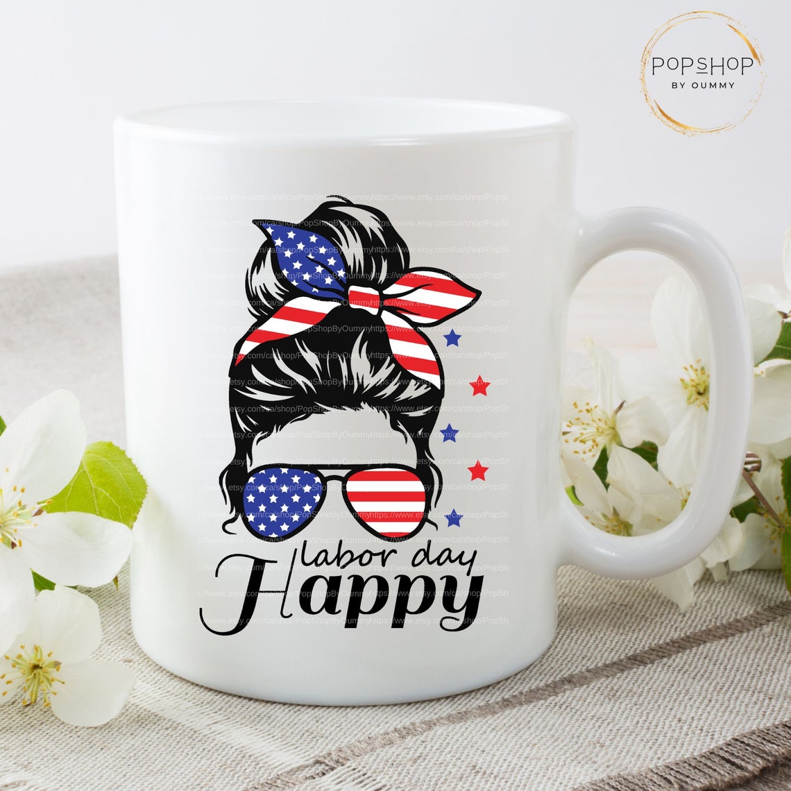 Happy Labor Day SVG Messy Bun Hair Svg September American - Etsy