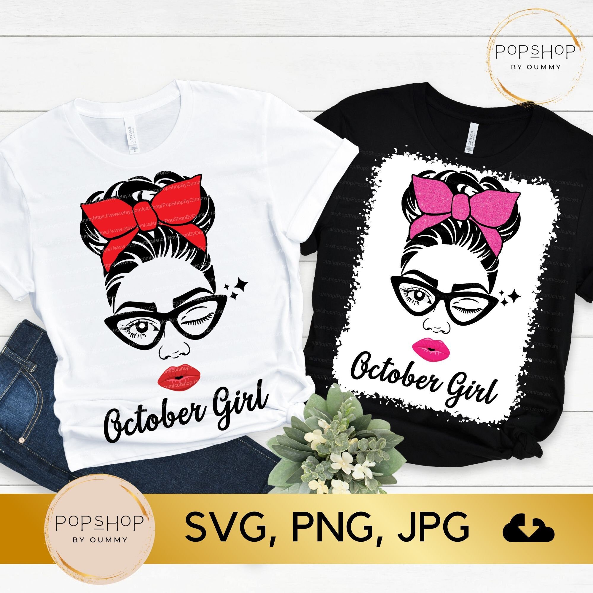 October Girl Birthday SVG Birthday Girls Svg Birthday Queen - Etsy