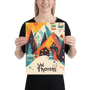 Val Thorens: Retro Ski Paradise - Photo Paper Poster - Etsy