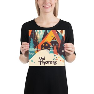 Val Thorens: Retro Ski Paradise - Photo Paper Poster - Etsy