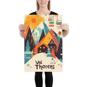 Val Thorens: Retro Ski Paradise - Photo Paper Poster - Etsy