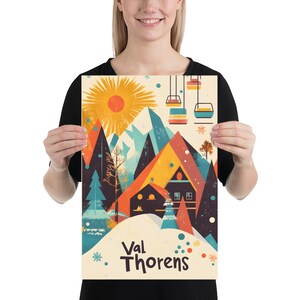 Val Thorens: Retro Ski Paradise - Photo Paper Poster - Etsy