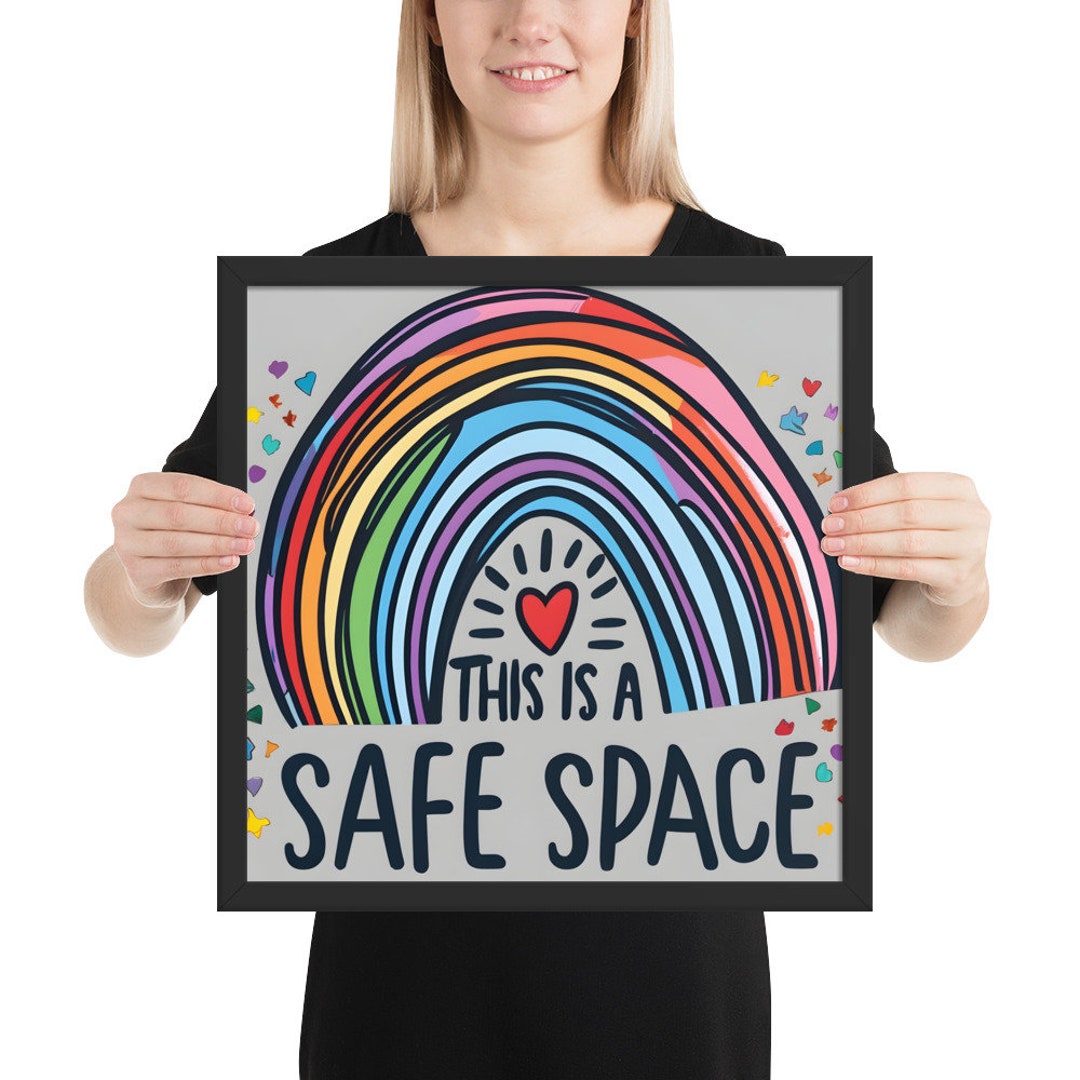 Safe Space Framed Poster – School Counselor, Therapy Wall Art - Etsy