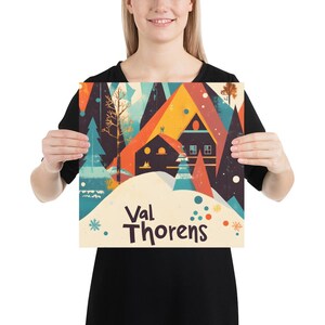Val Thorens: Retro Ski Paradise - Photo Paper Poster - Etsy