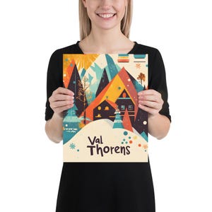 Val Thorens: Retro Ski Paradise - Photo Paper Poster - Etsy