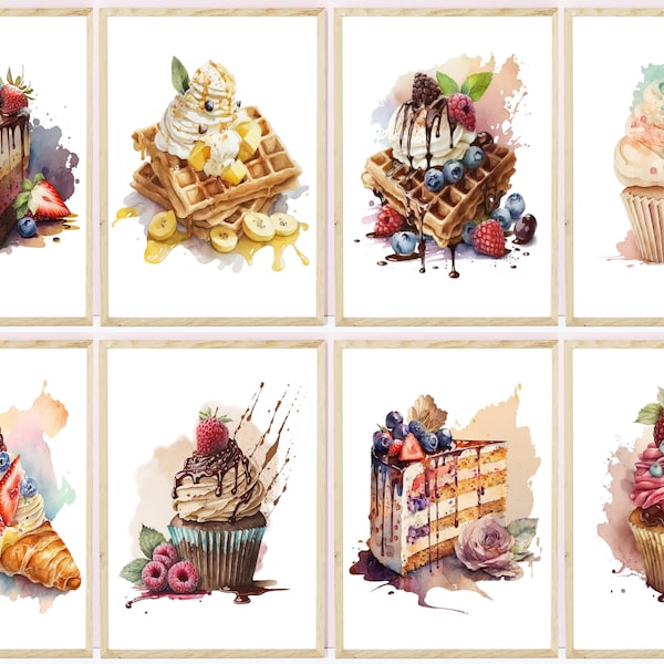 Dessert Poster - Etsy