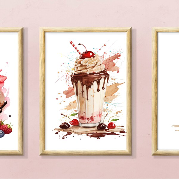 Dessert Poster - Etsy