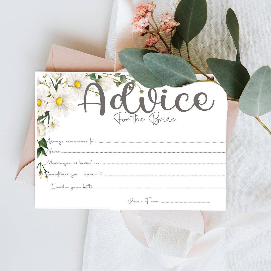 Hen Party Games Advice to the Bride Cards DAISY Range Hen Party ...