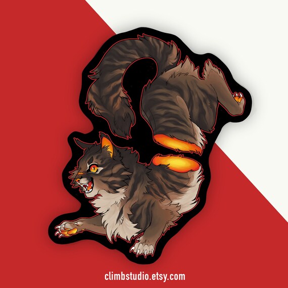 Warrior Cats Spliced Tigerstar Sticker | Etsy