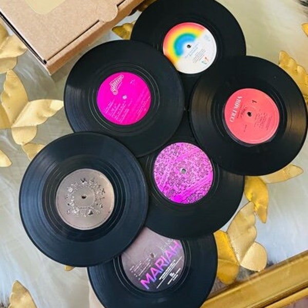 Vinyl Coasters - Etsy