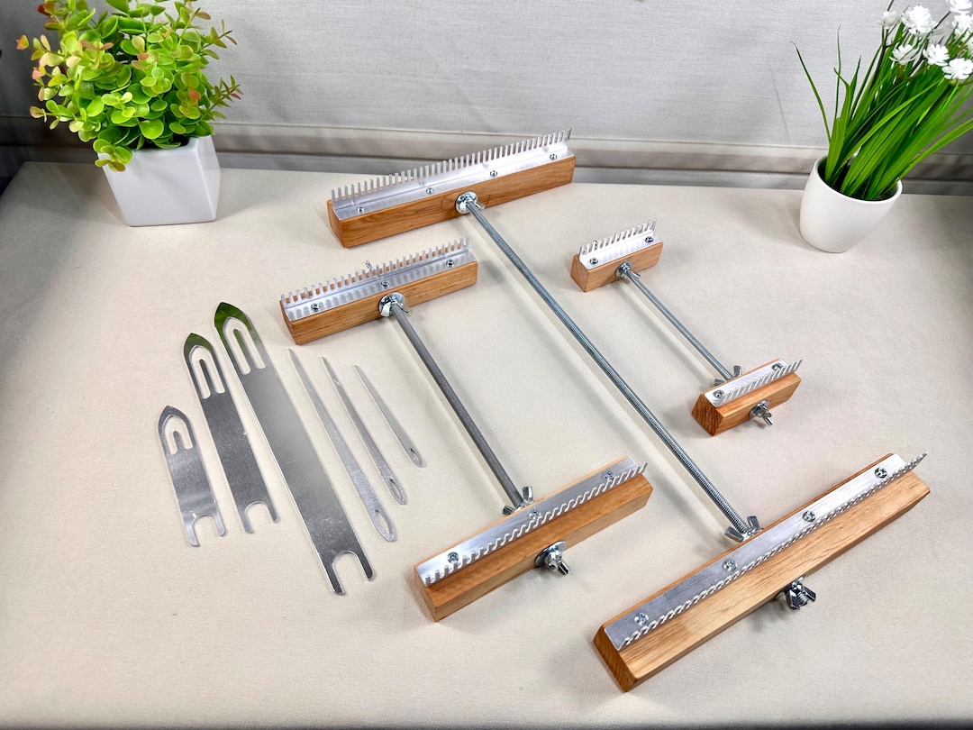 Adjustable Weaving Loom + Weaving Shuttle and Needle - Etsy