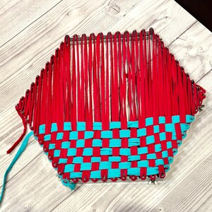 Hexagon Weaving Loom 23”, Adjustable Weaving Frame, Handicraft Weaving ...