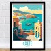 Crete Travel Print Crete Greece Poster Home Décor Crete Greece Art ...