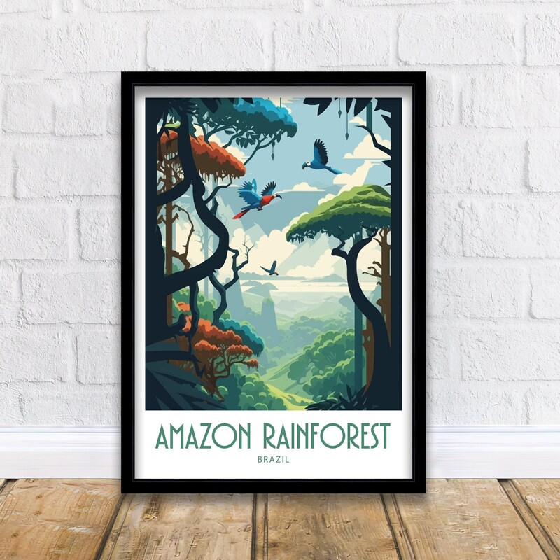Rainforest Poster - Etsy UK
