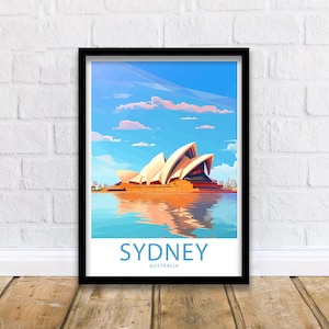 Sydney Opera House Poster Home Décor Sydney Opera House Wall Art Sydney ...