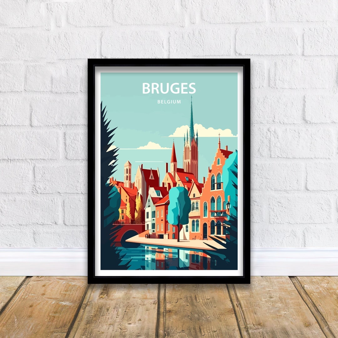 Bruges Art Print | Bruges Print | Bruges Wall Decor | Bruges Wall Art ...