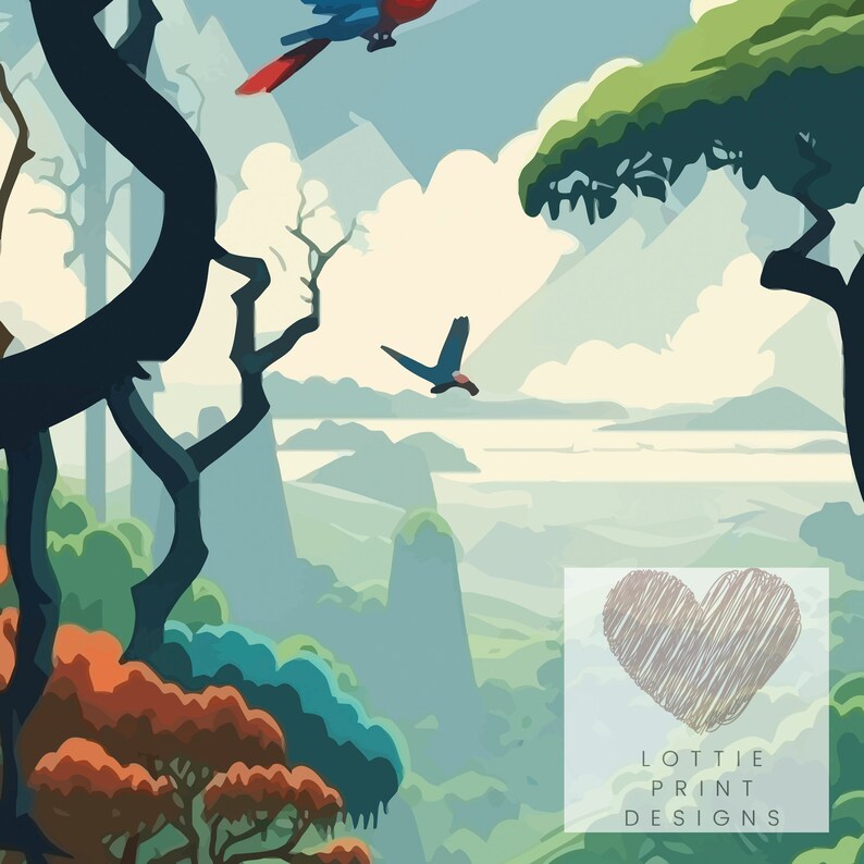 Amazon Rainforest Travel Print Rainforest Amazon Rainforest - Etsy