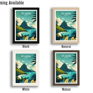 St Lucia Travel Print | St Lucia | St Lucia Print | St Lucia Art | St ...
