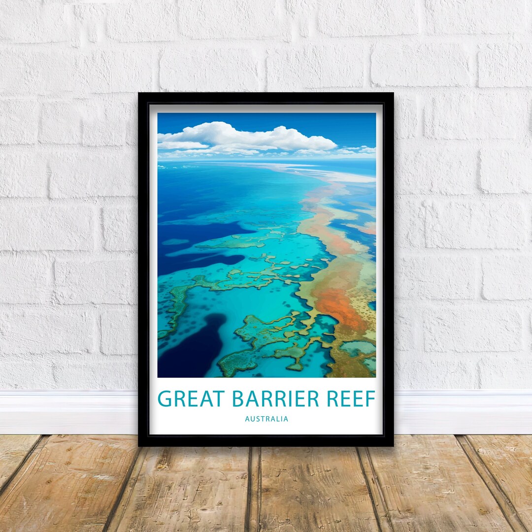 Great Barrier Reef Print Great Barrier Reef Poster Home Décor Great ...