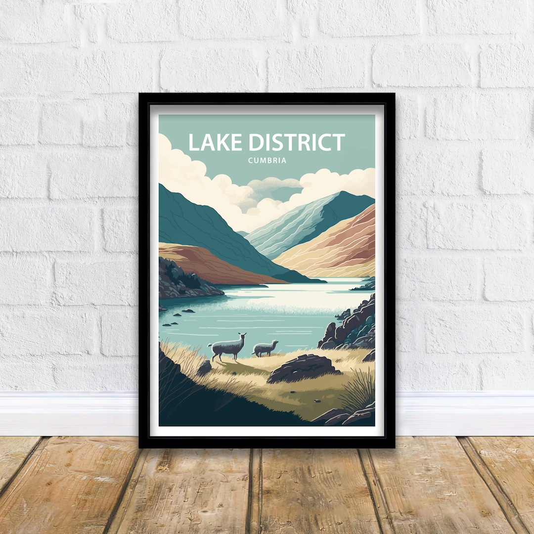 Lake District Art Print | Lake District Print | Lake District Travel ...