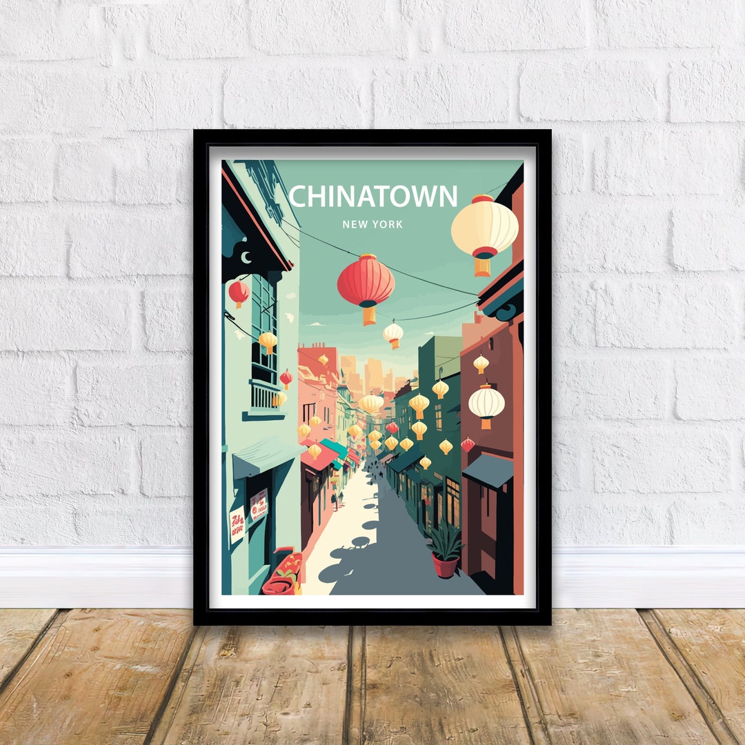 Chinatown Art Print | Chinatown Print | New York Print | New York ...