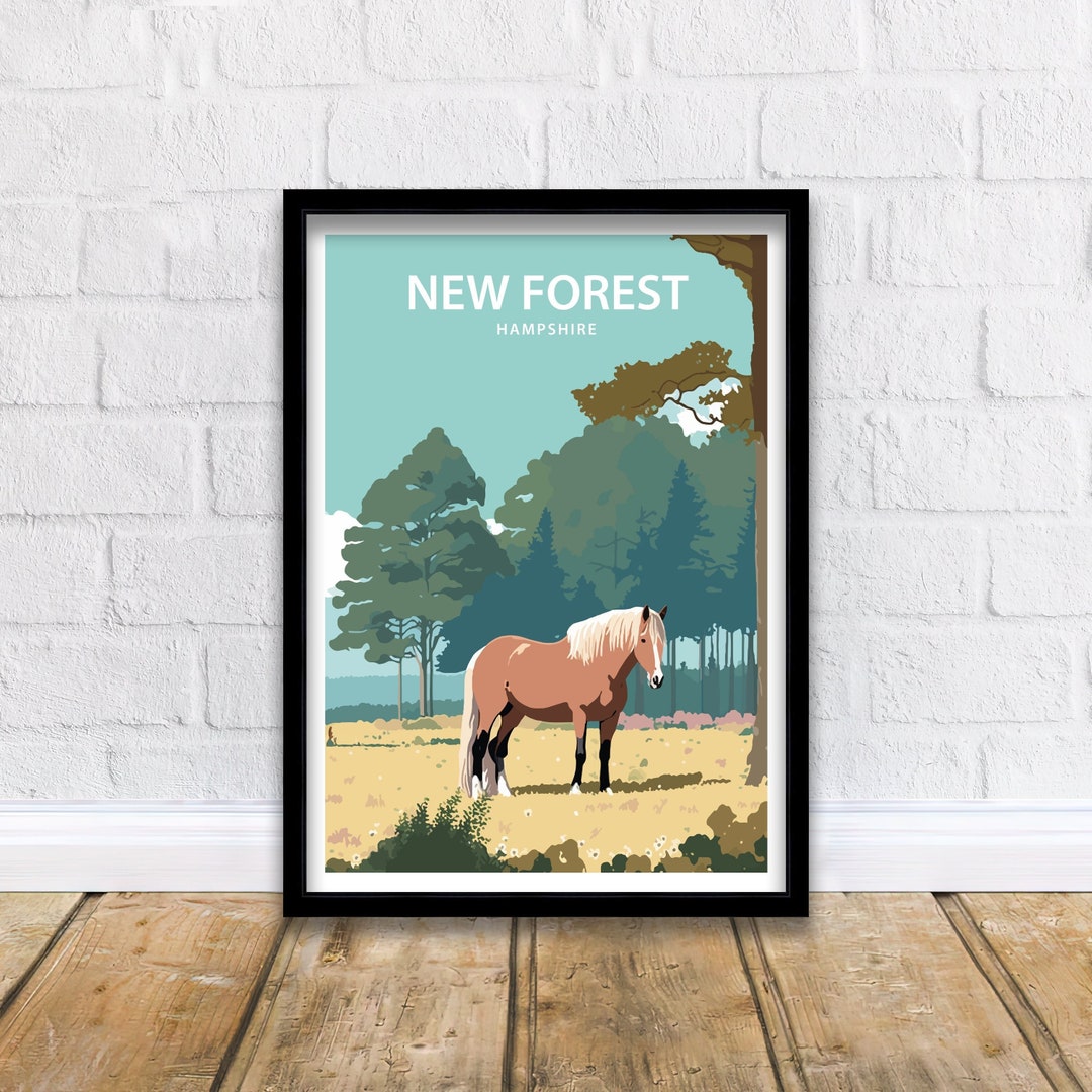 New Forest Art Print | New Forest | Hampshire | National Forest | Pony ...