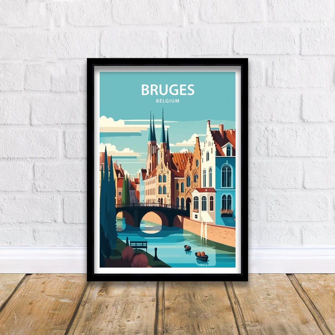 Bruges Art Print | Bruges Print | Bruges Wall Decor | Bruges Wall Art ...
